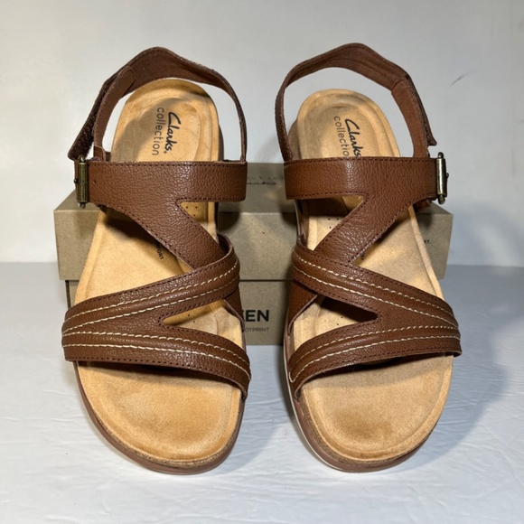 Clarks | Shoes | Clarks Collection Brynn Step Adjustable Sandals | Poshmark